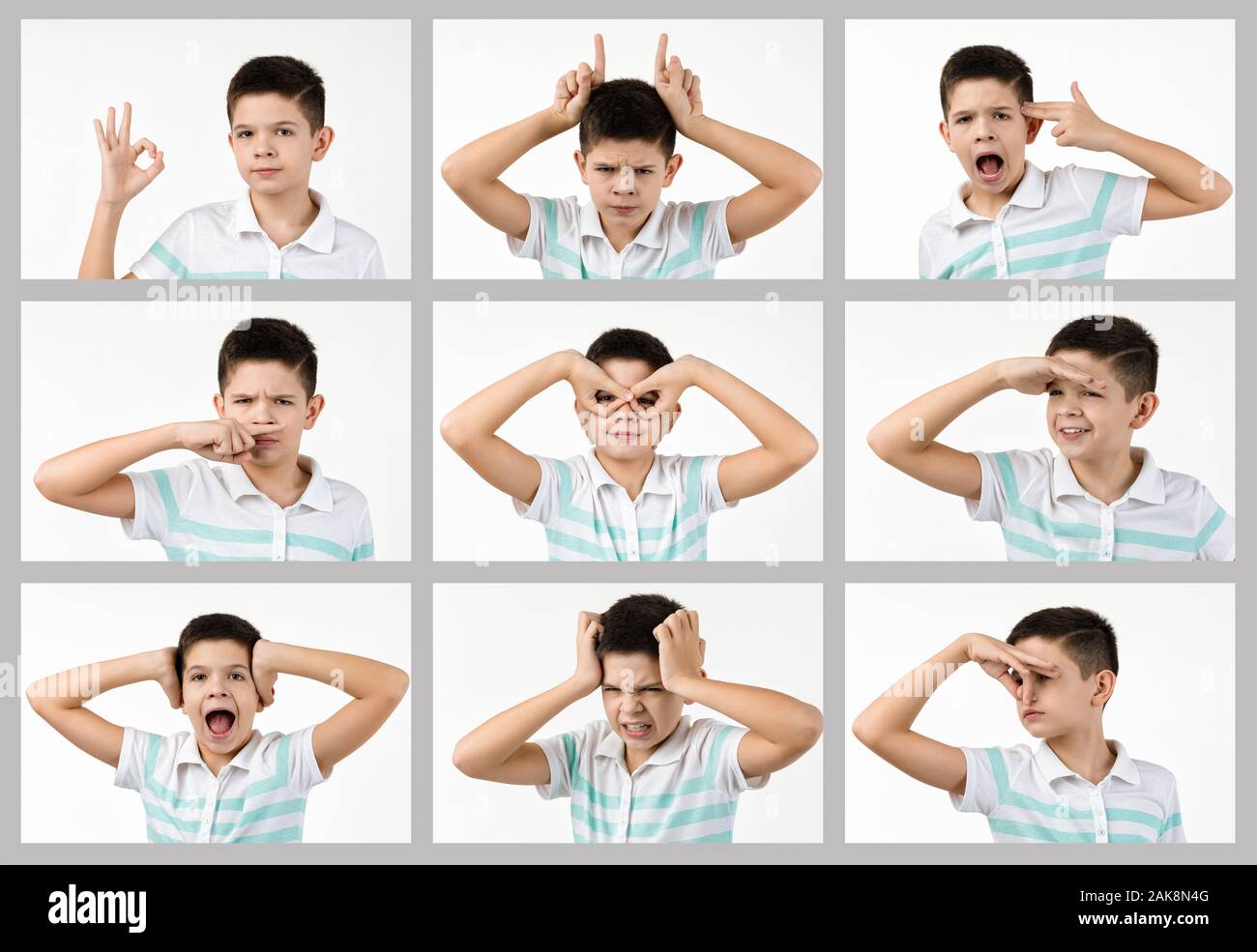 Happy sad collage hi-res stock photography and images - Alamy