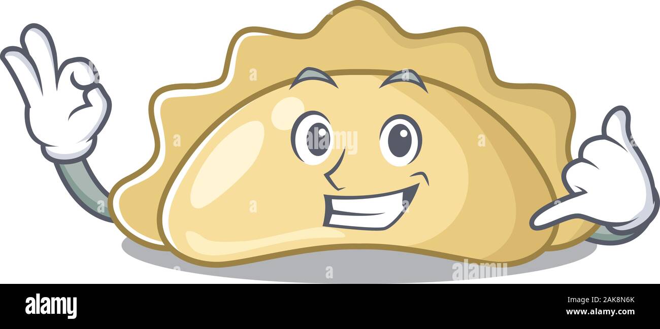 Call me funny pierogi mascot picture style Stock Vector Image & Art - Alamy