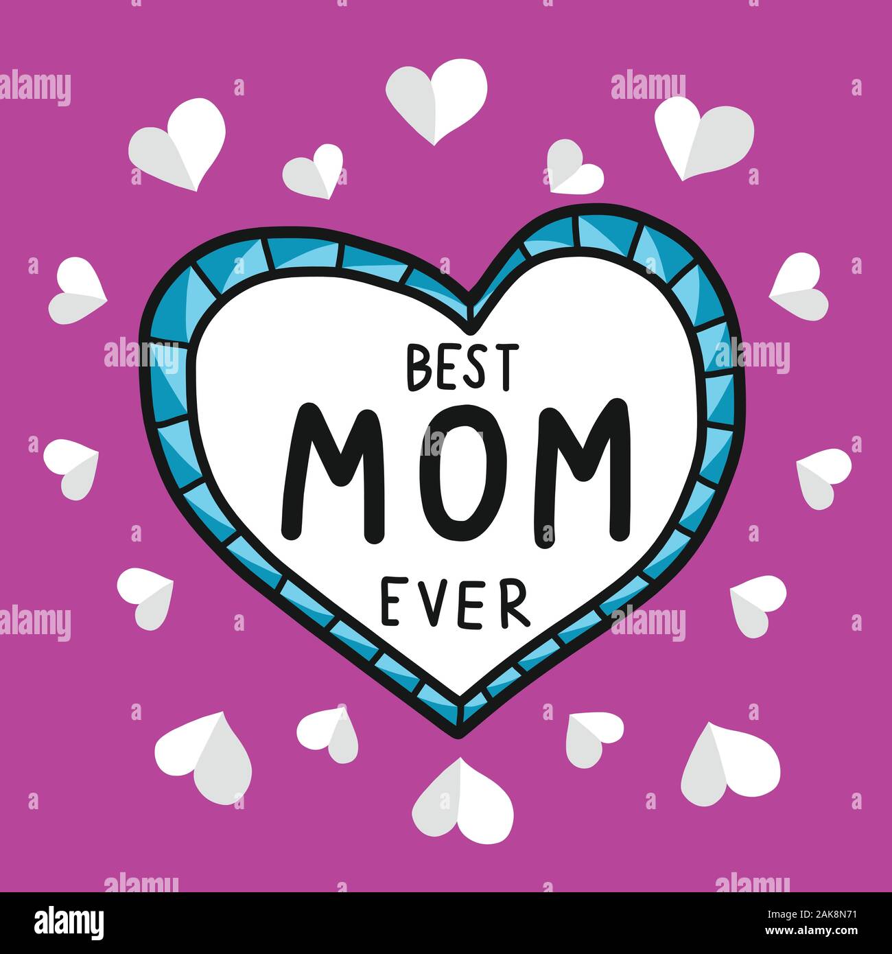 Clipart Of Hearts With Mom