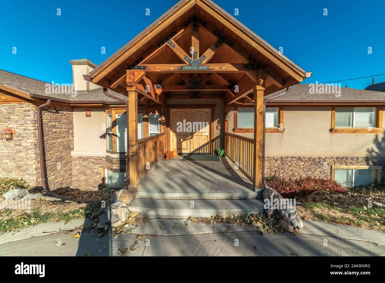 Wooden frame portico hi-res stock photography and images - Alamy