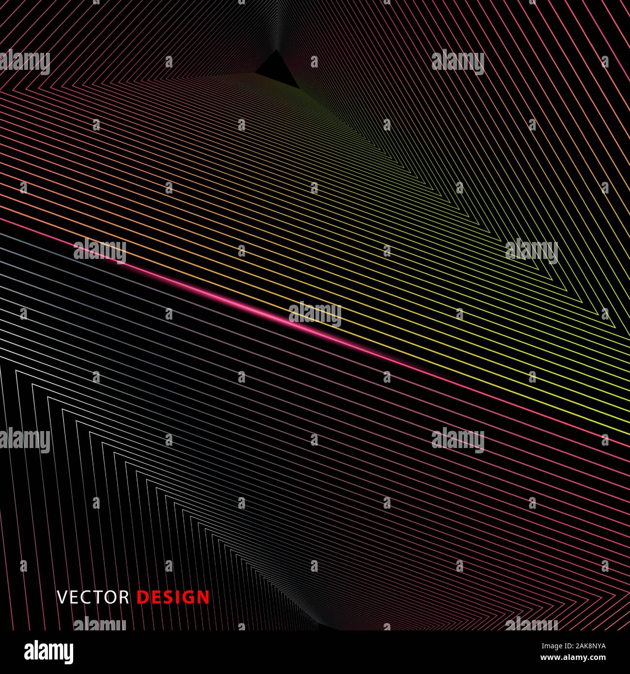 Abstract vector background of geometric and radiant lines. New texture ...