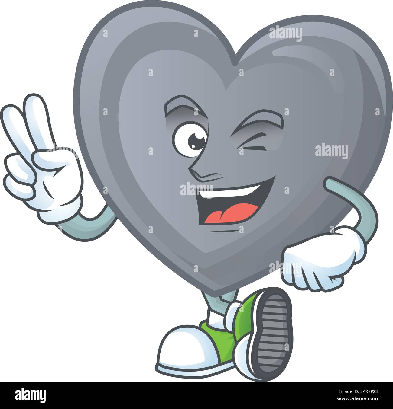Cartoon character heart shape pointing hi-res stock photography and ...
