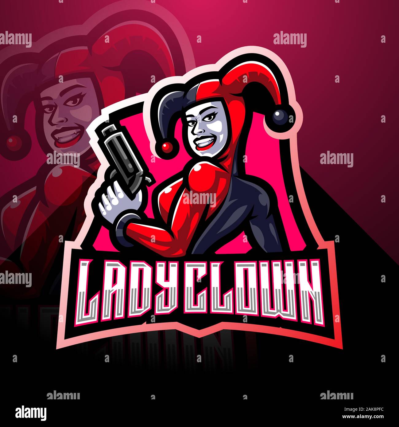 Lady vegas Stock Vector Images - Alamy