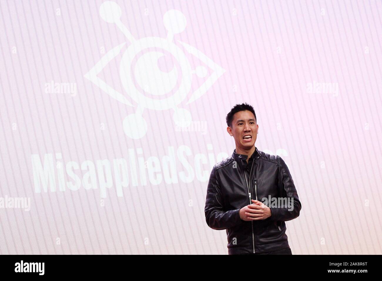 Las Vegas, NV, USA. 7th Jan, 2020. Albert Ng, CEO of Misapplied ...