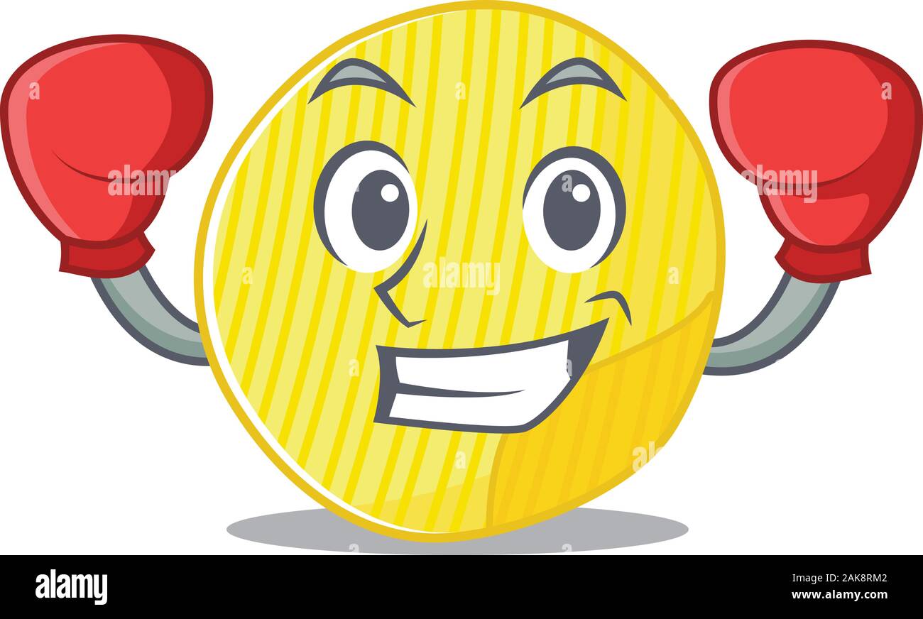 Sporty Boxing potato chips mascot character style Stock Vector Image ...