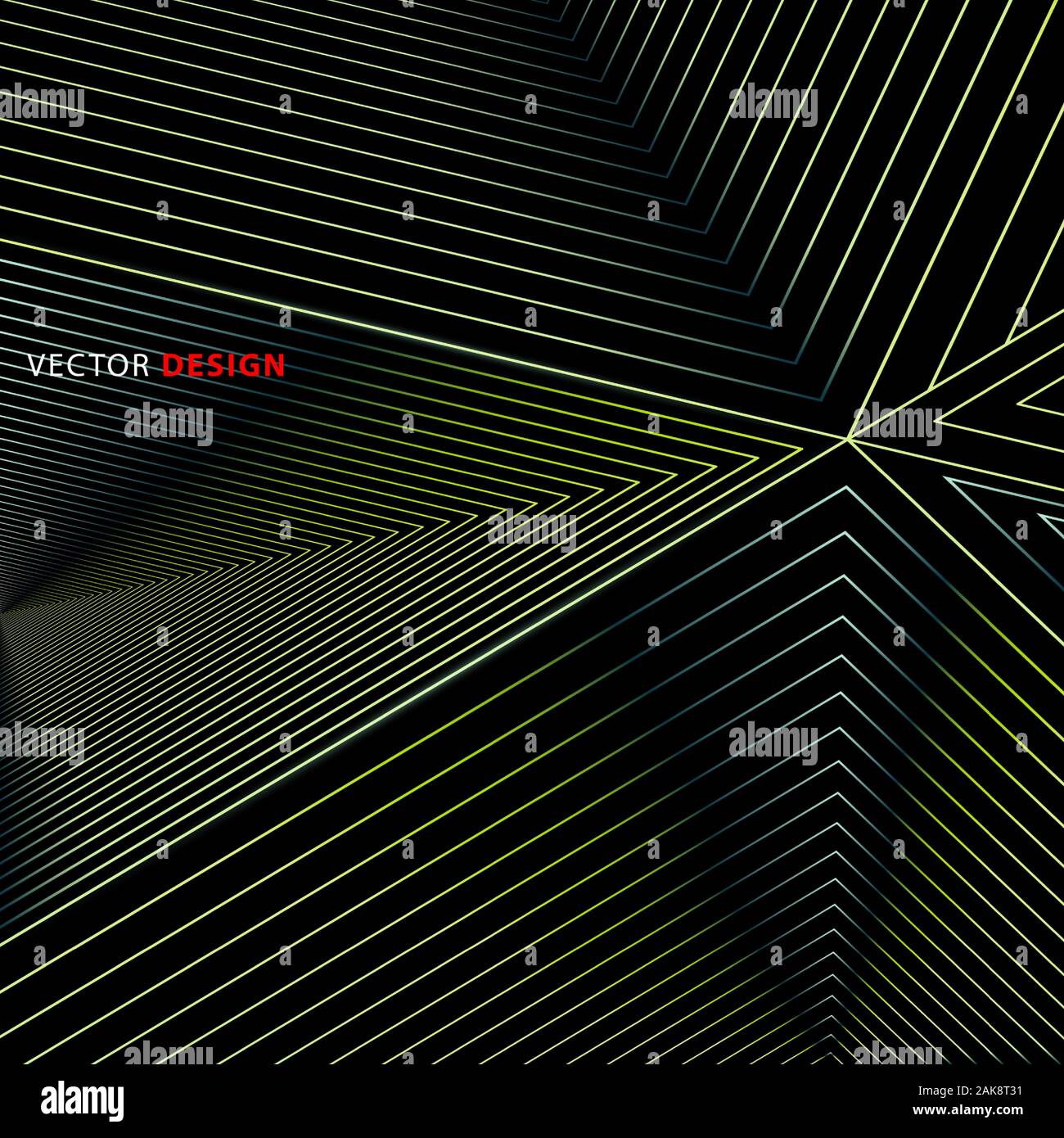 Abstract vector background of geometric and radiant lines. New texture ...