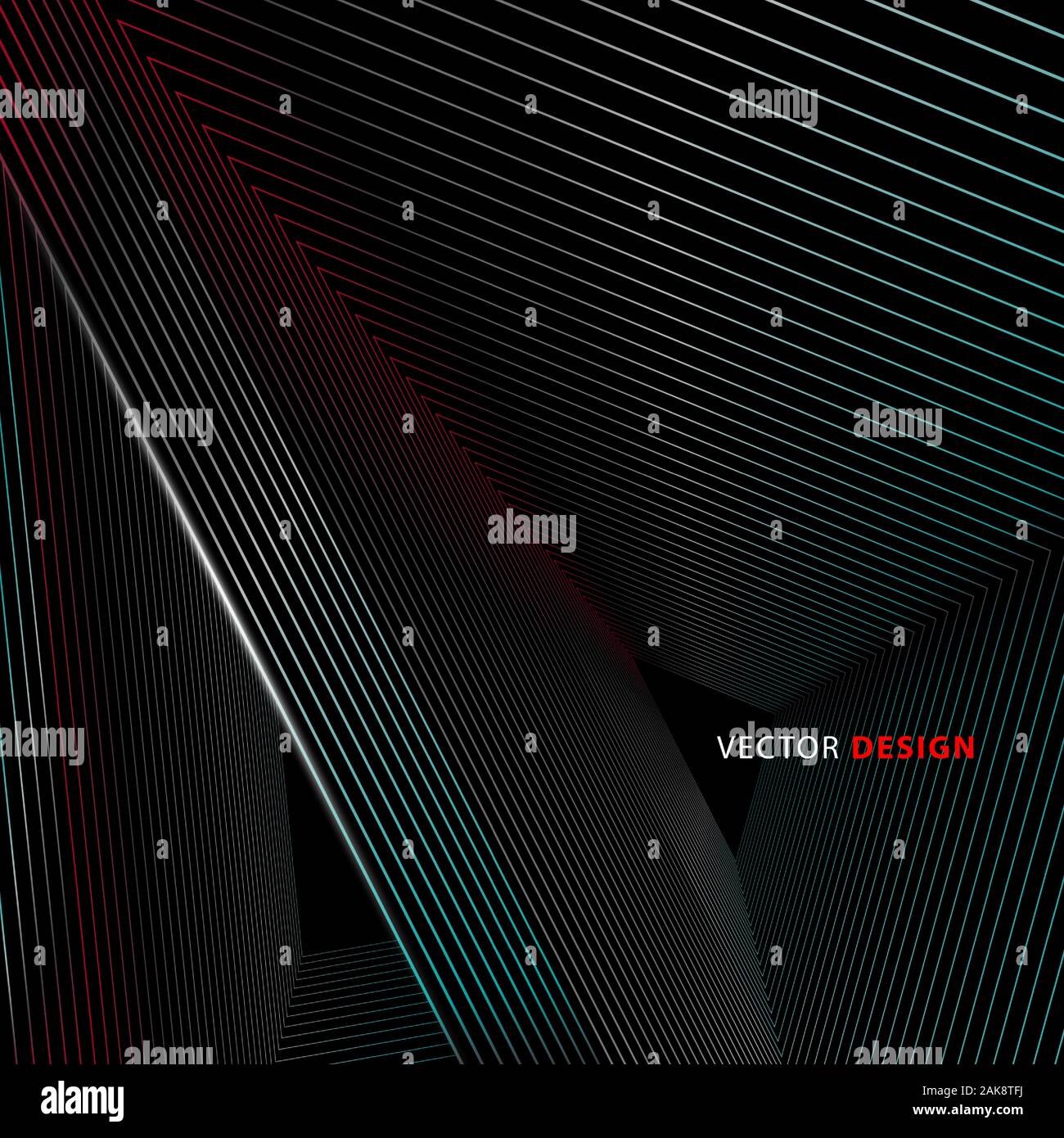 Abstract vector background of geometric and radiant lines. New texture ...