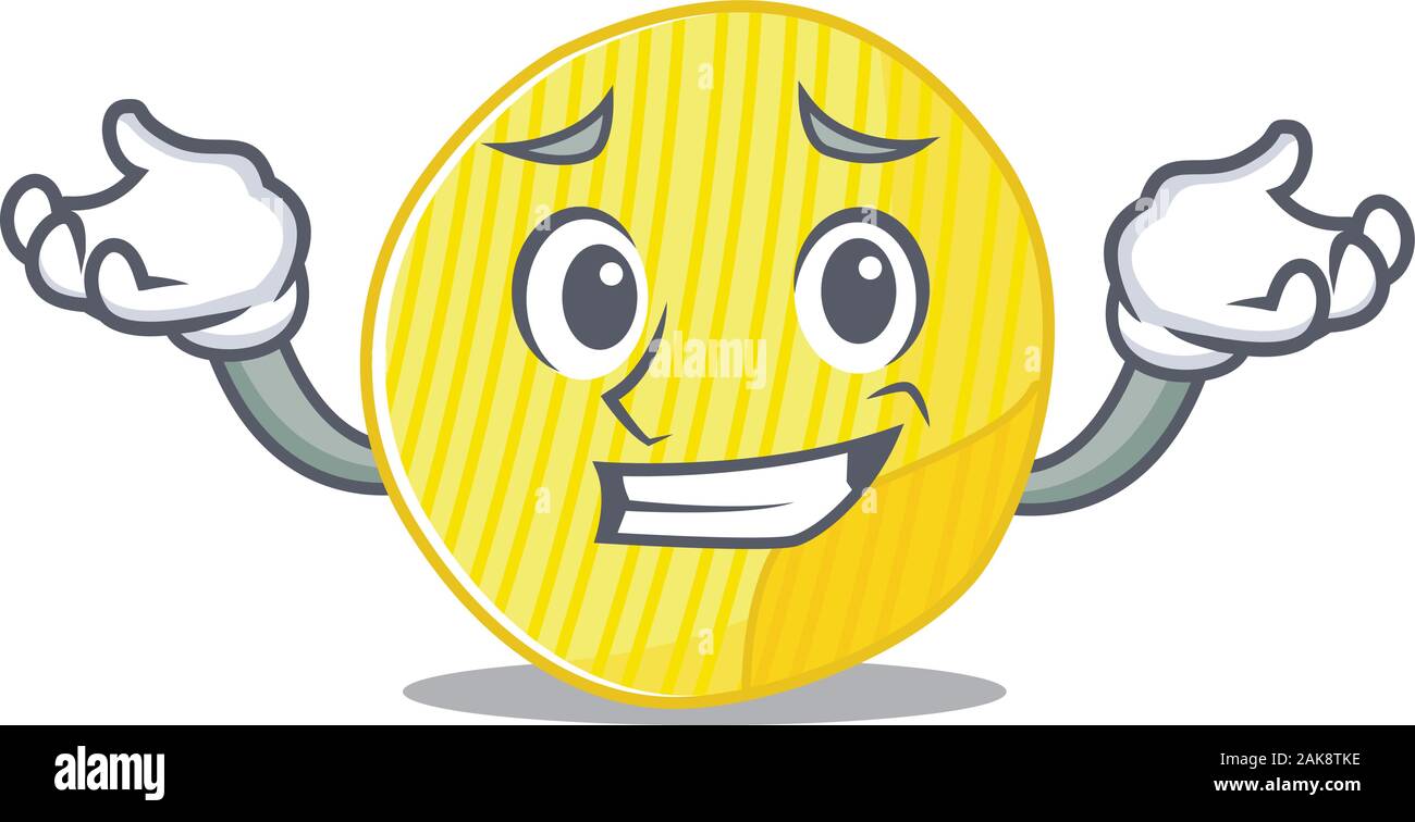 Super Funny Grinning potato chips mascot cartoon style Stock Vector ...