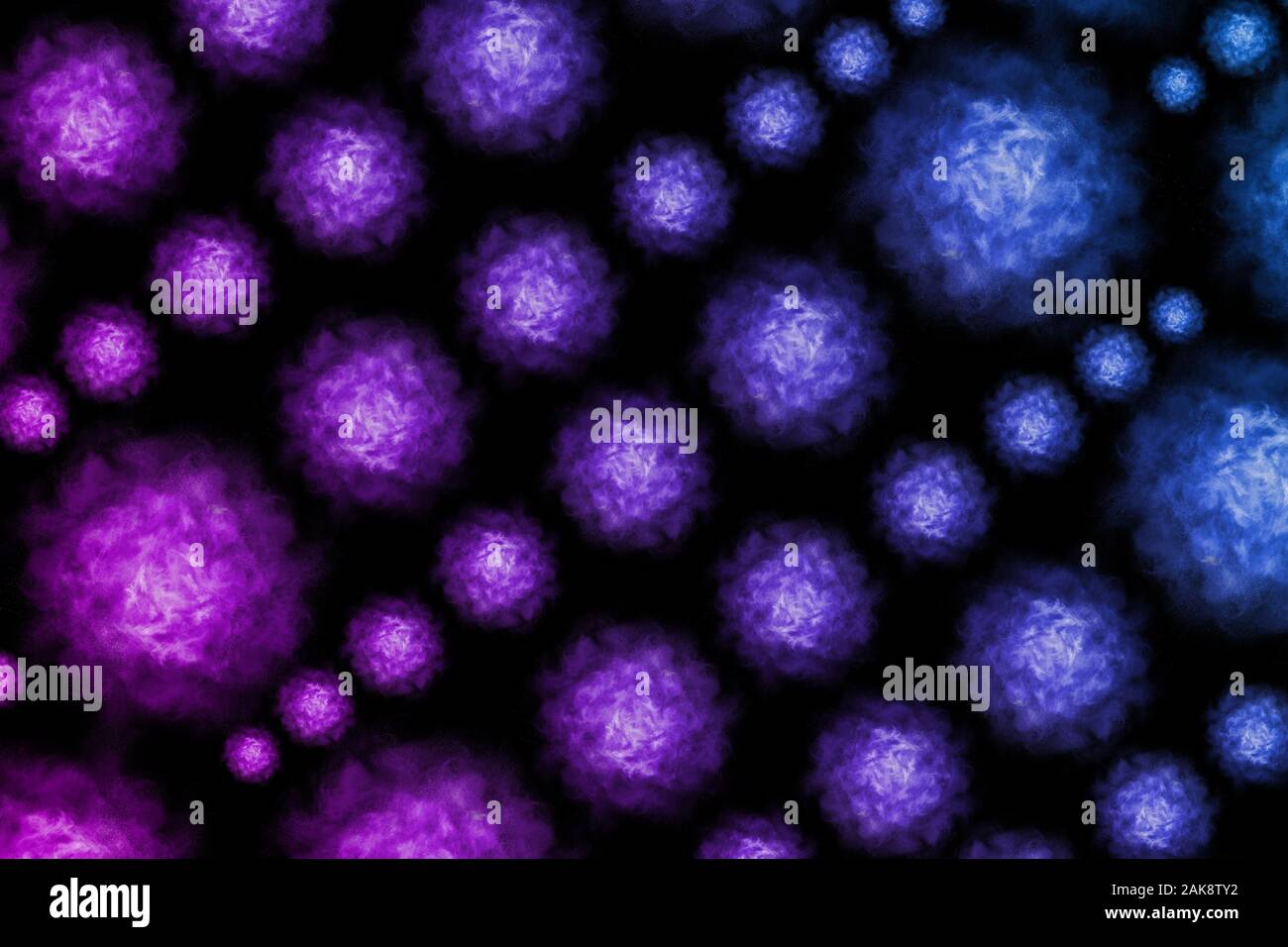 Pattern from powder spots in the ultraviolet colors Stock Photo - Alamy
