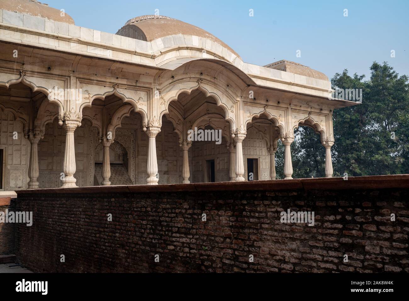 View of Khas Mahal inside the Red Fort, served as the Mughal emperor's ...