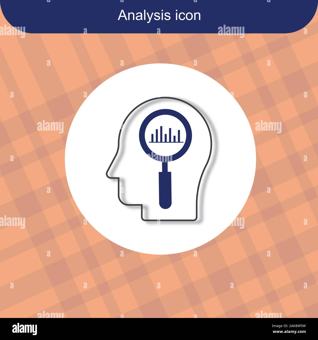 Analytics data research icon vector stock illustration Stock Photo - Alamy