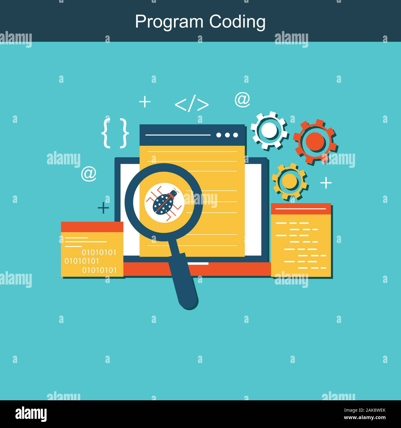 Programing languages stock illustration Stock Photo - Alamy