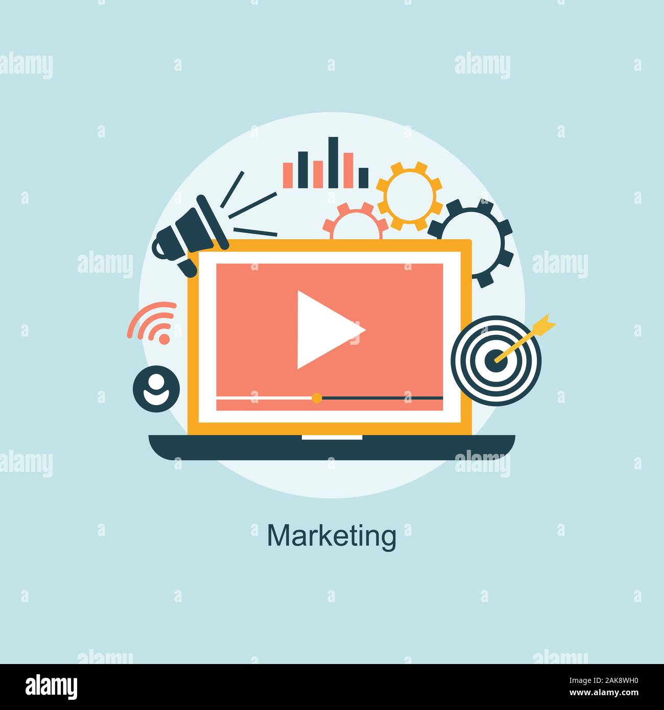 marketing stock vector Stock Photo - Alamy
