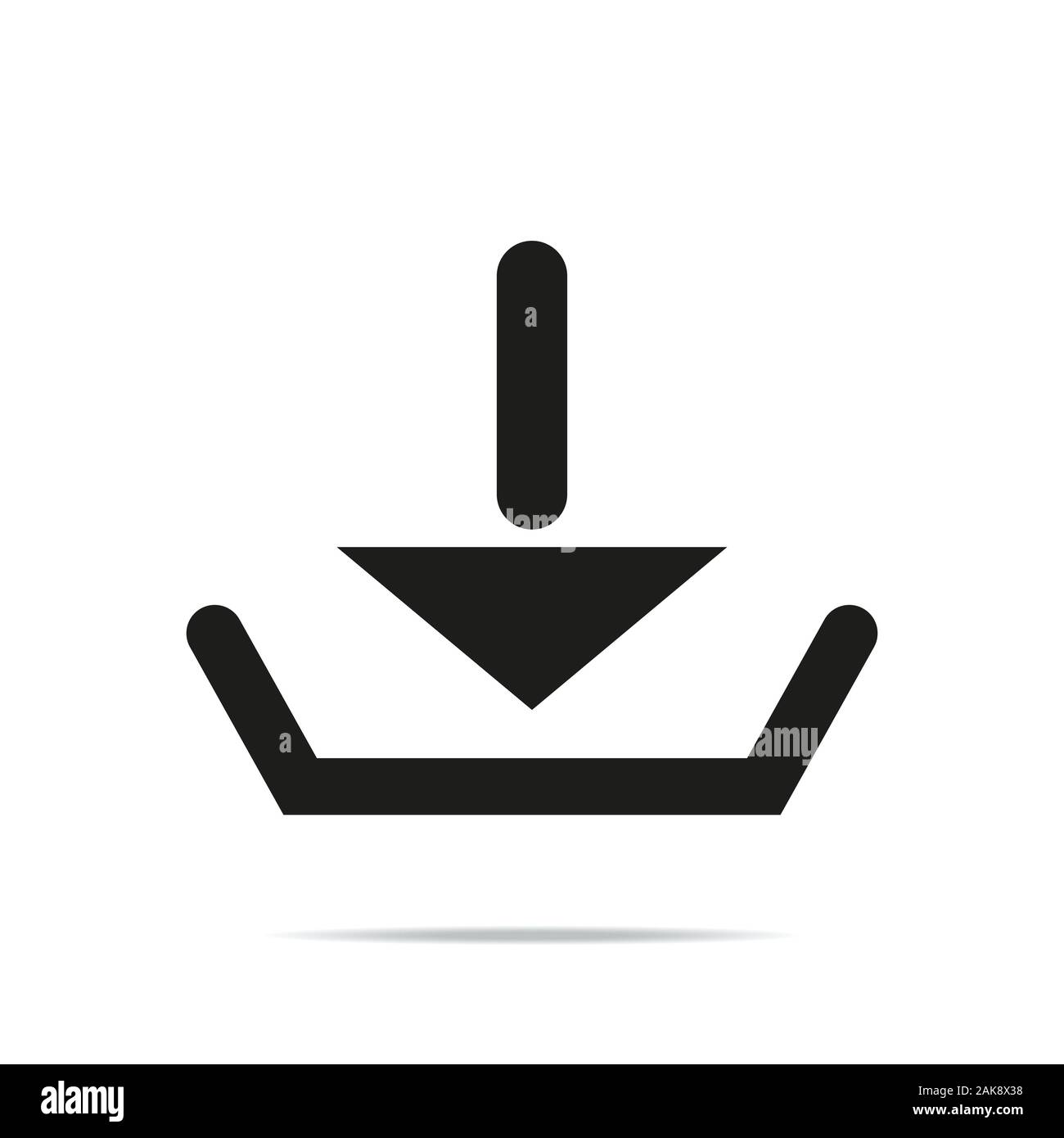 Download vector icon, install symbol. Modern, simple flat vector ...