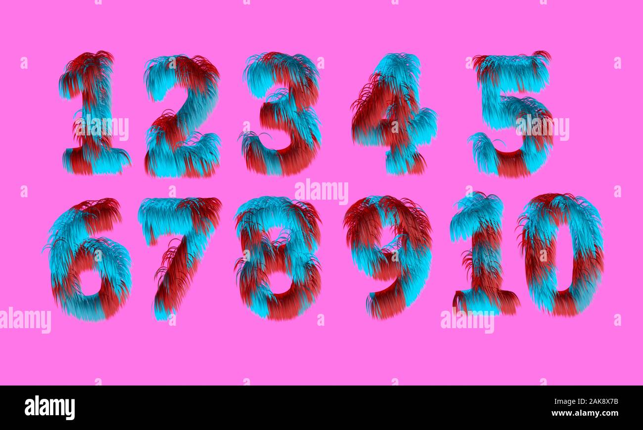 Number set 1 10 hi-res stock photography and images - Alamy