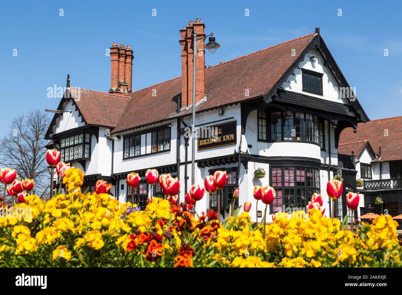 The Bridge Inn hotel, Port Sunlight village Wirral, England Stock Photo ...
