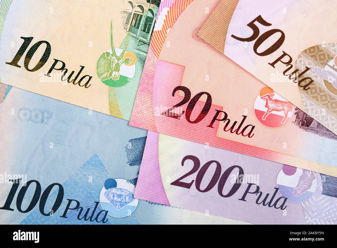 Botswana money - pula a business background Stock Photo - Alamy