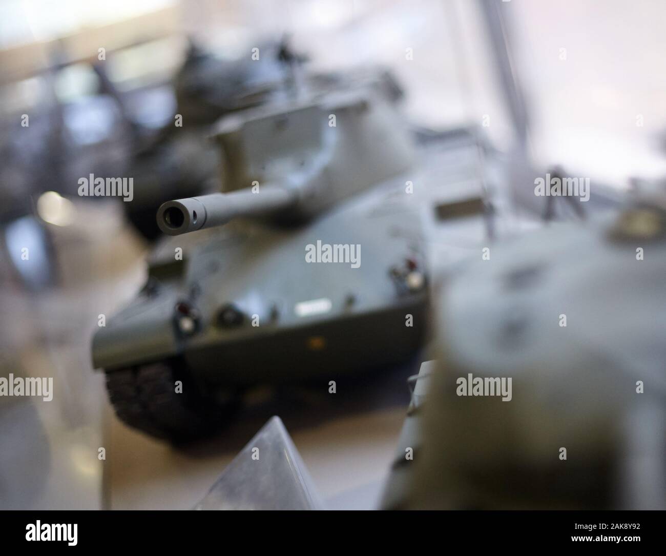 closeup view of a cannon of armored tank Stock Photo - Alamy
