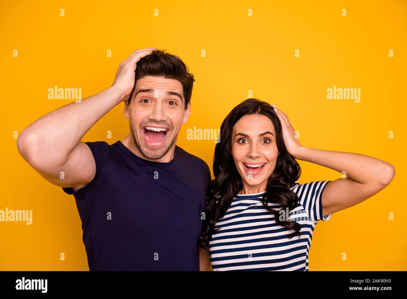 Close-up portrait of his he her she nice attractive lovely charming ...