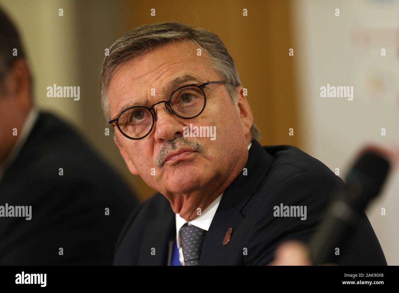 President of the International Ice Hockey Federation (IIHF) Rene Fasel ...