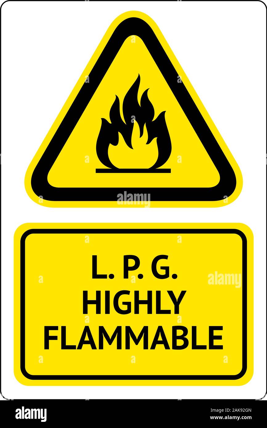 Flammable gas label hi-res stock photography and images - Alamy