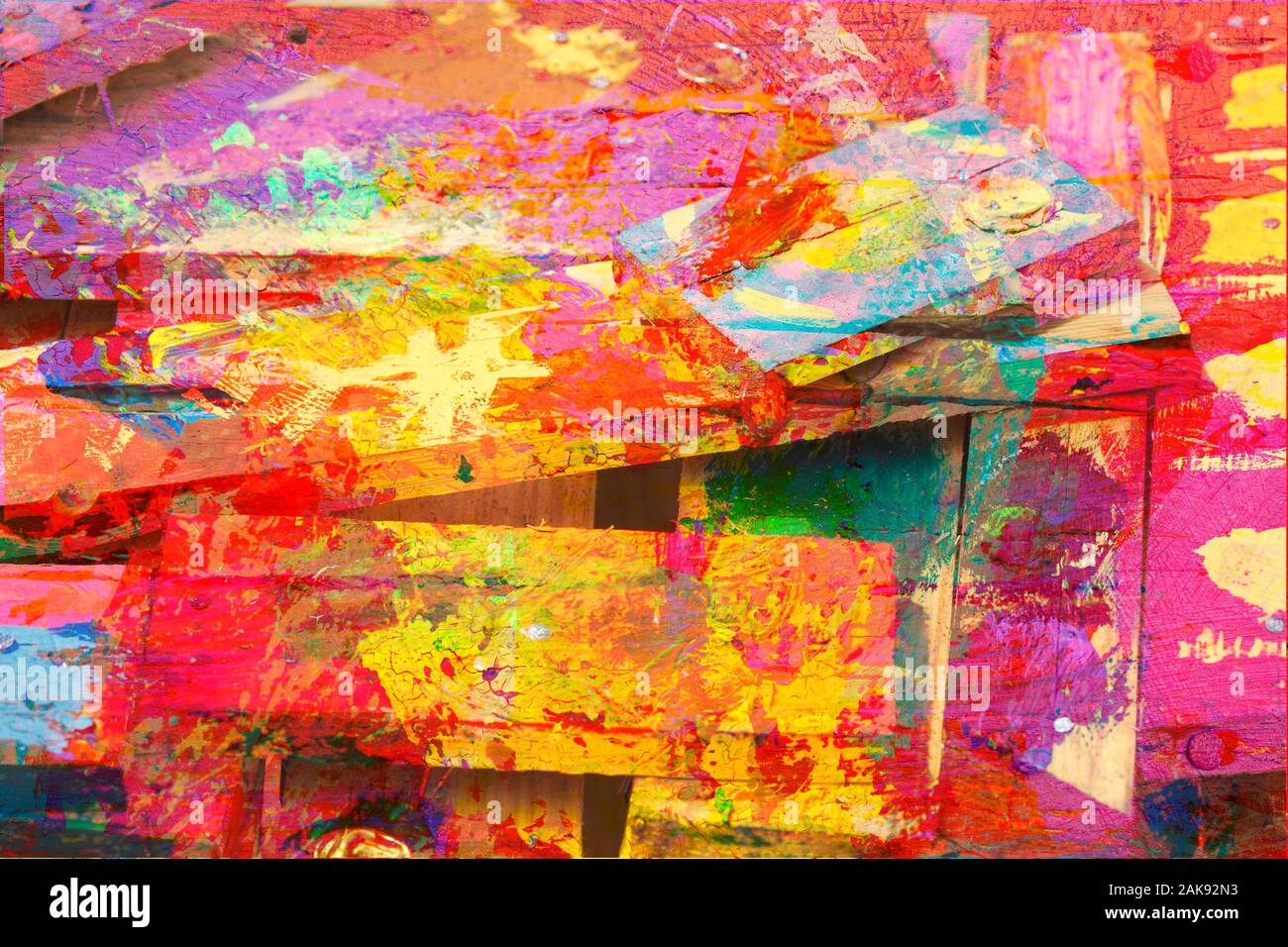 Colorful wooden boards abstract, color surface, background image ...