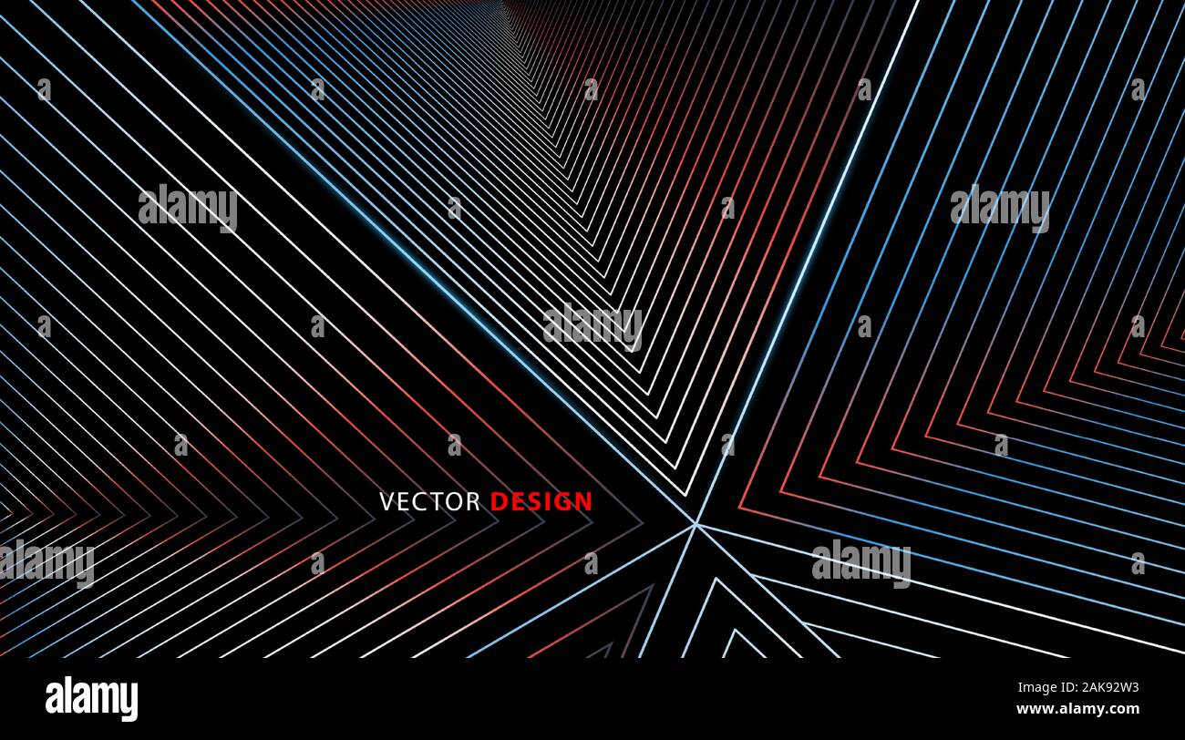 Abstract vector background of geometric and radiant lines. New texture ...