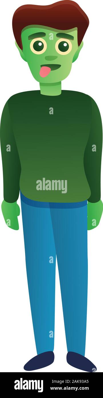 Dead zombie icon. Cartoon of dead zombie vector icon for web design ...
