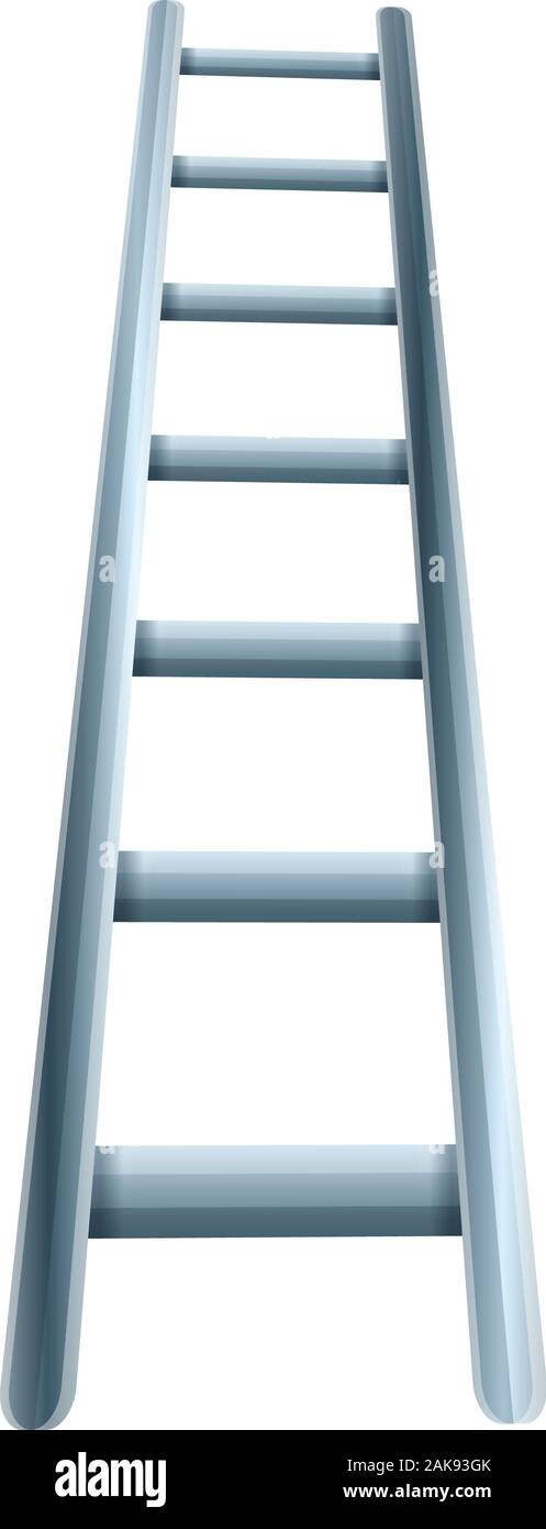 Metal ladder icon. Cartoon of metal ladder vector icon for web design ...