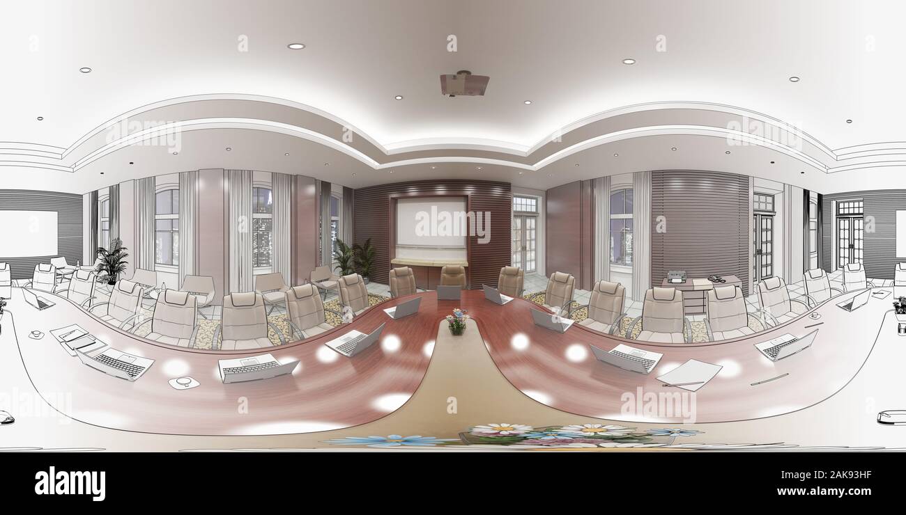 360 degrees panoramic flat interior hi-res stock photography and images ...