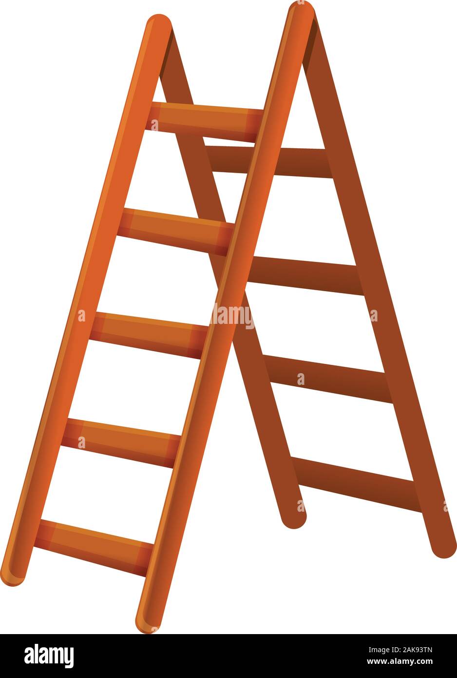 Household ladder icon. Cartoon of household ladder vector icon for web ...