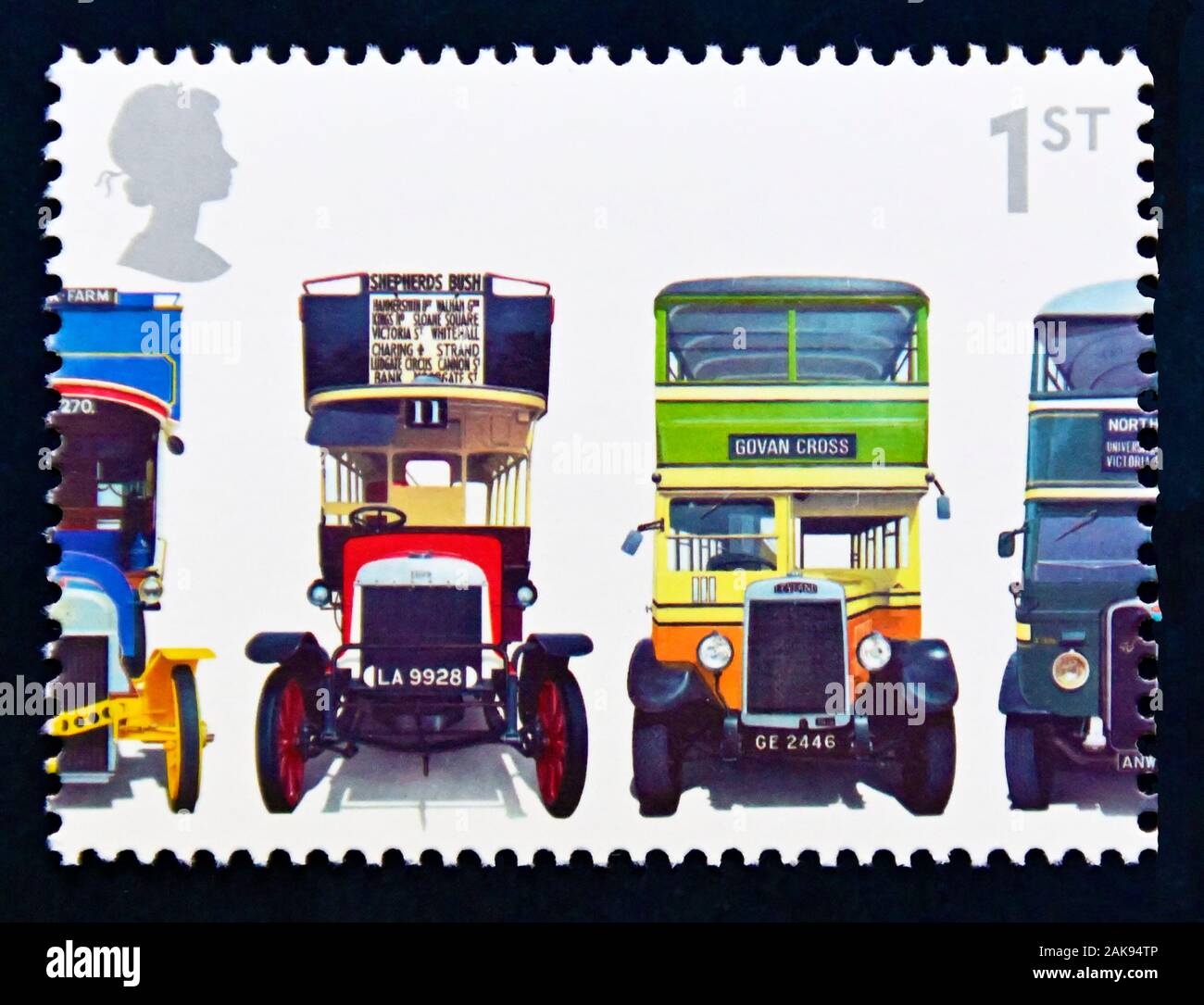 Postage stamp. Great Britain. Queen Elizabeth II. 150th Anniversary of ...