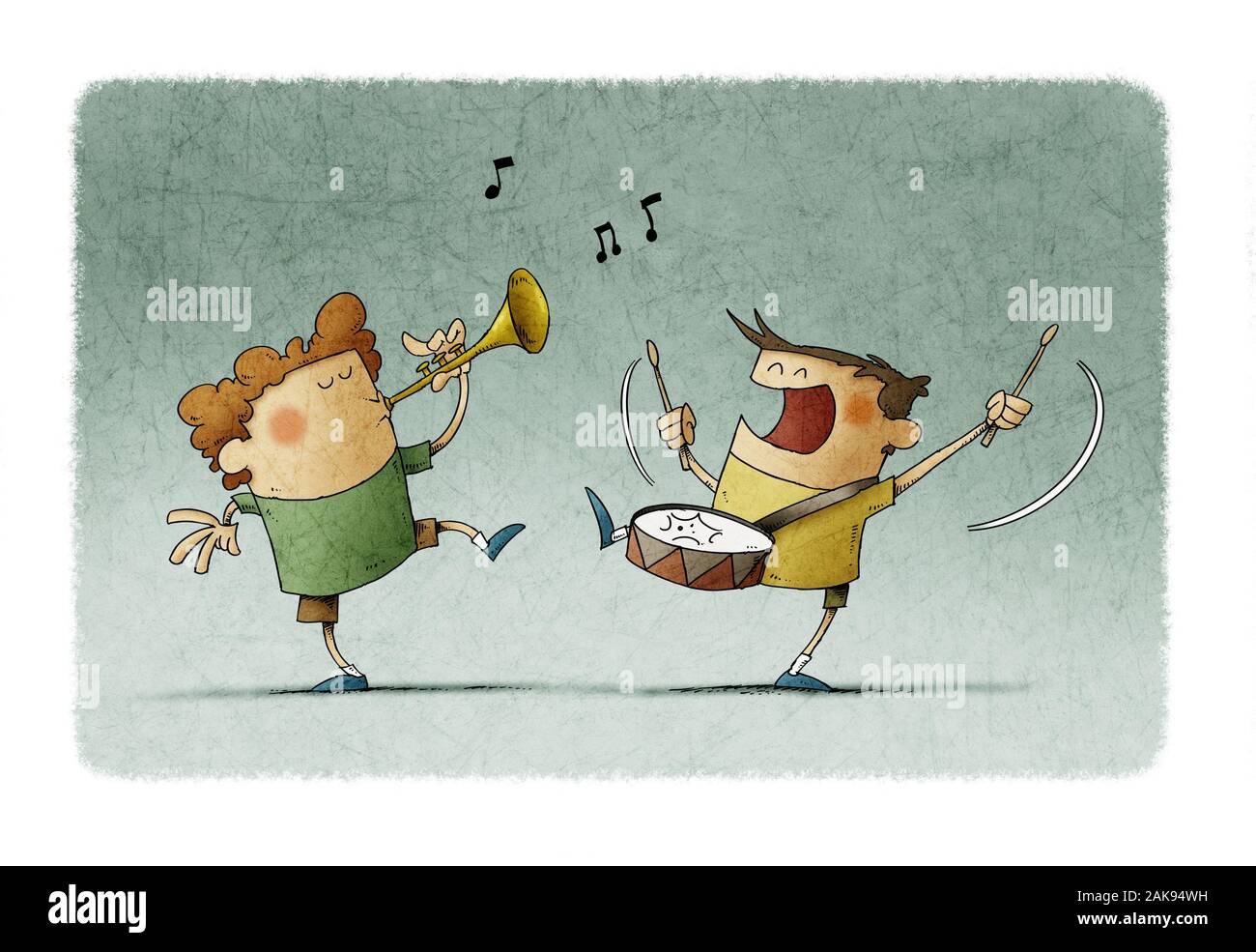 Children playing musical instruments Cut Out Stock Images & Pictures ...