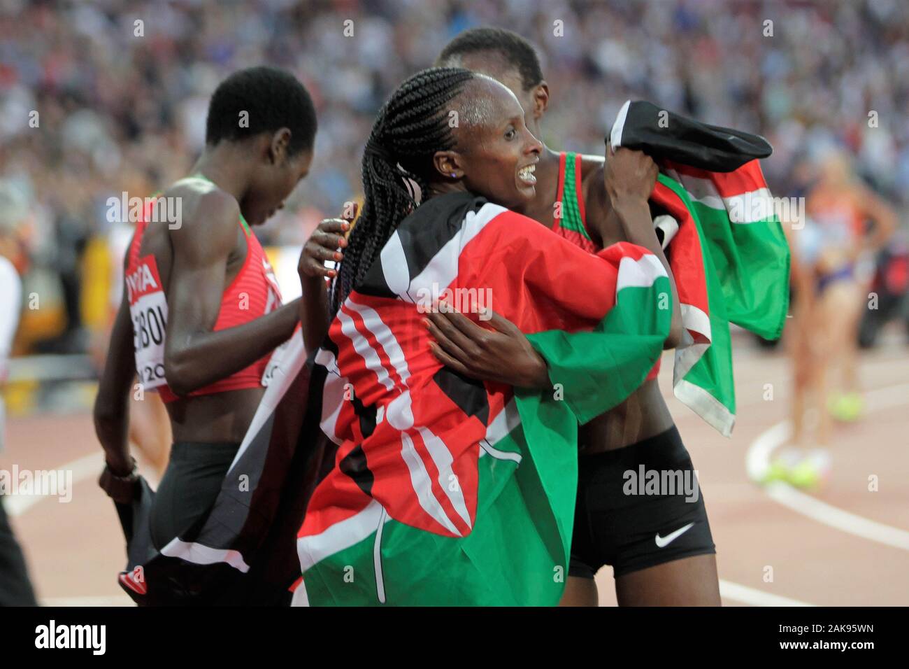 Hellen Obiri (Kenya) during the Final 5000m women of the IAAF World ...