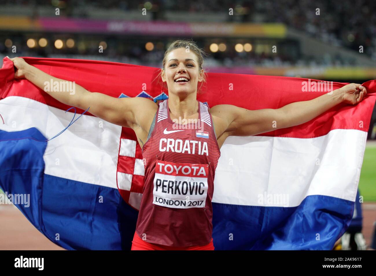 Sandra Perkovic (Croatie) during the Final Discus Throw women of the ...