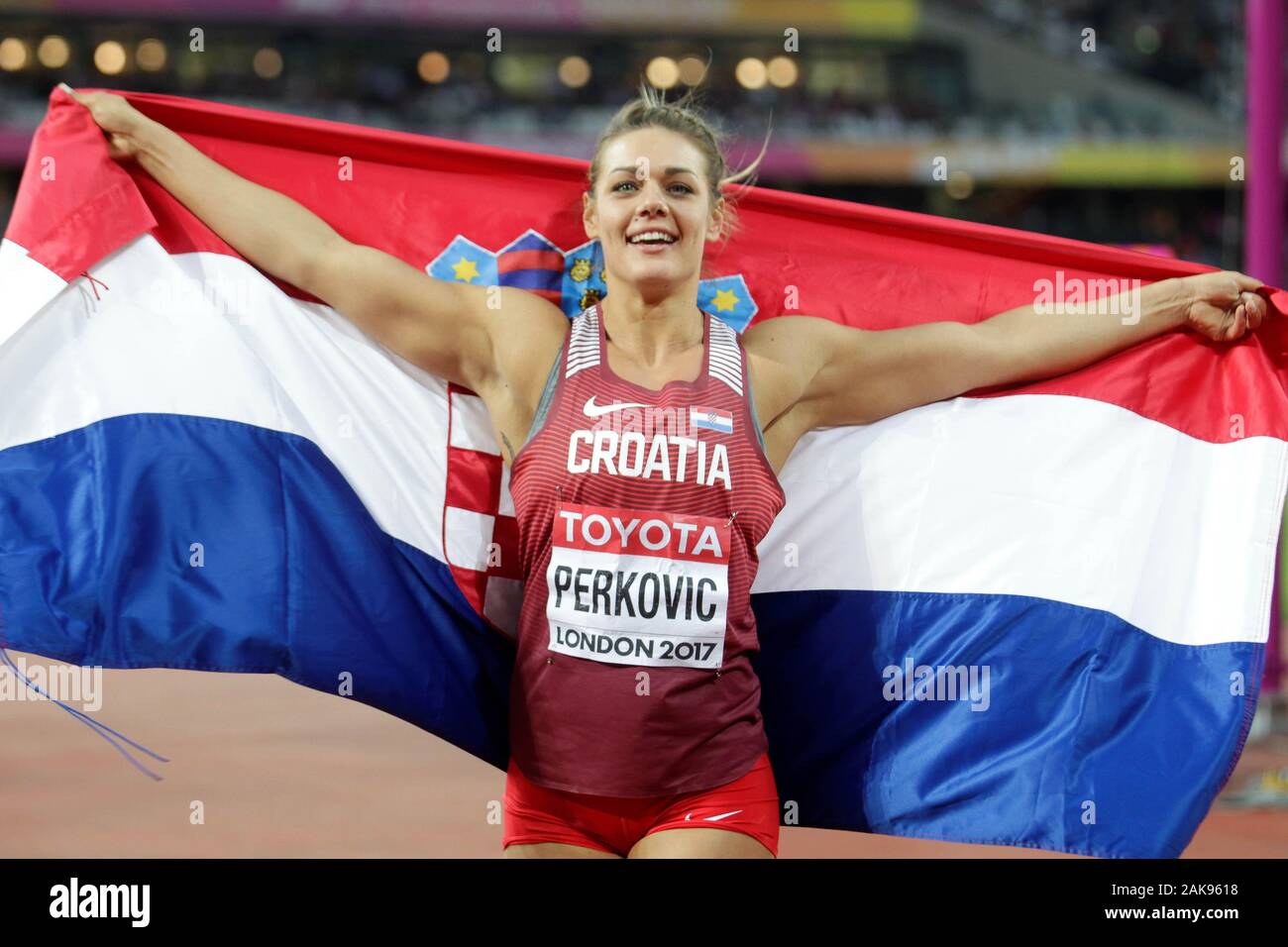 Sandra Perkovic (Croatie) during the Final Discus Throw women of the ...