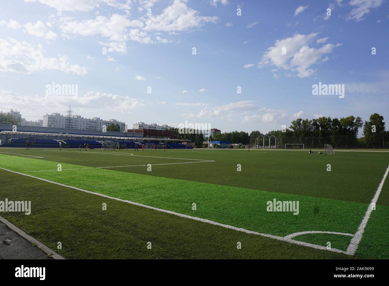 soccer field at the stadium Stock Photo - Alamy