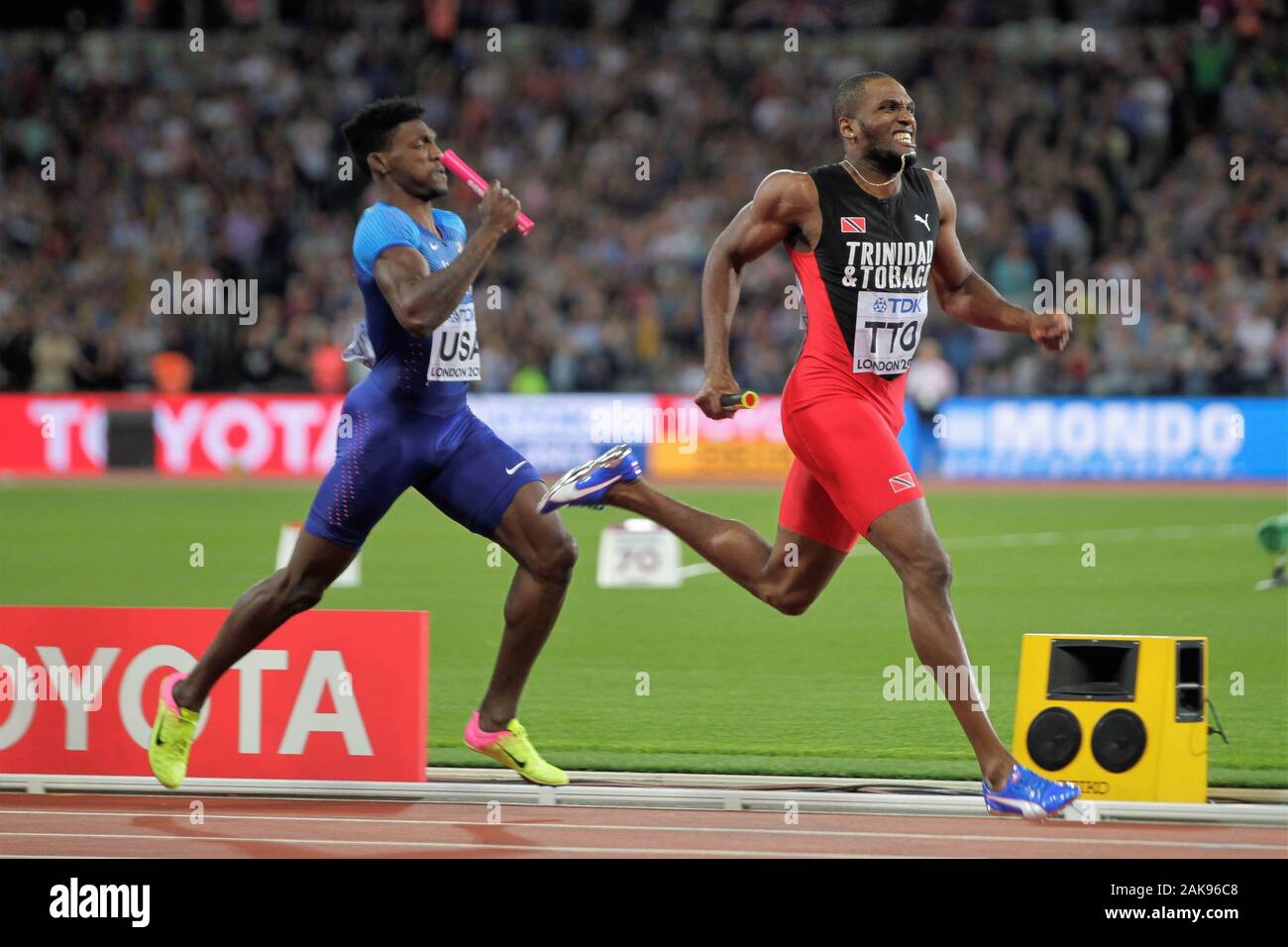 Fred Kerley (USA) and Lalonde Gordon ( Trinidad - Tobago) the Final ...