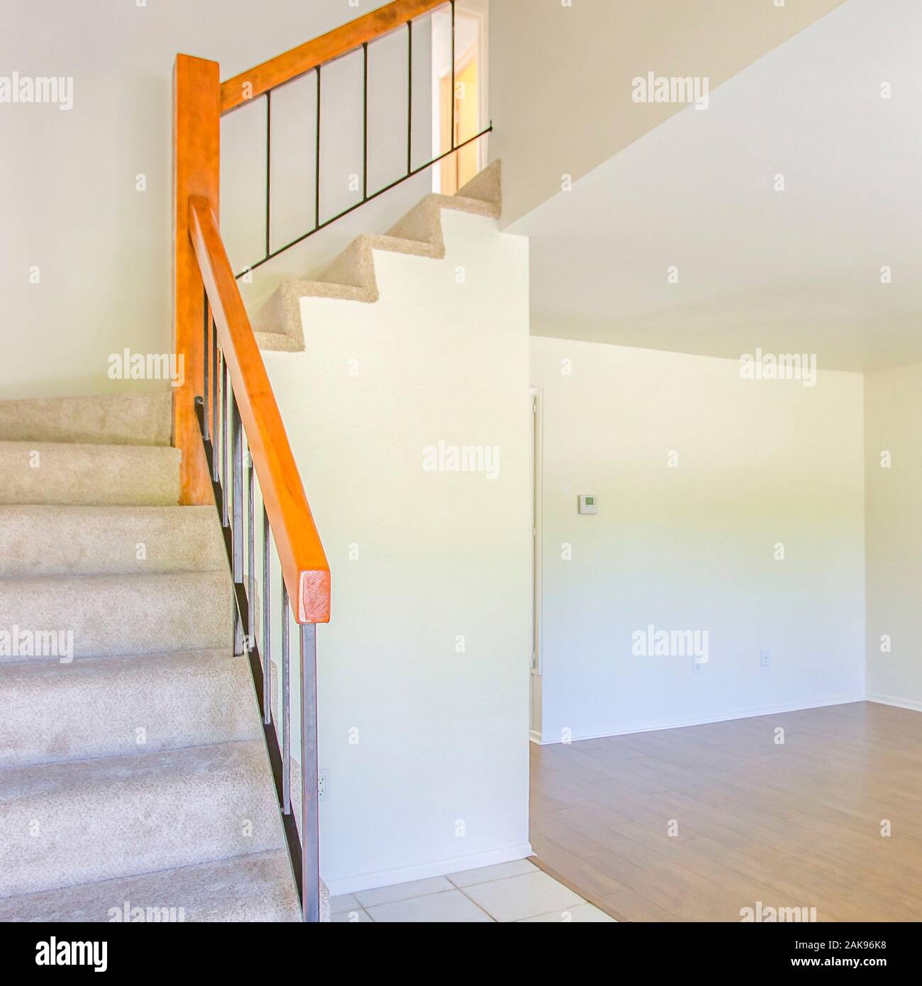 Square Living room from the view of the open front door Stock Photo - Alamy