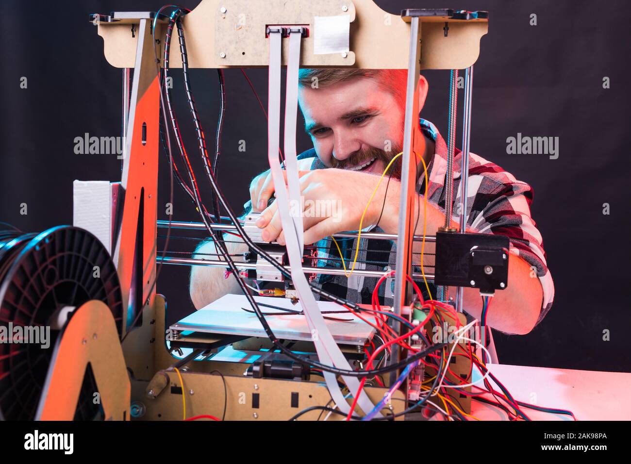 Male designer creating 3d model hi-res stock photography and images - Alamy