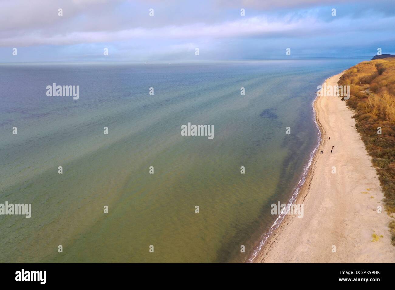 Ostsee, Ostsee-Strand, Küstenlandschaft bei Barendorf zwischen Priwall ...