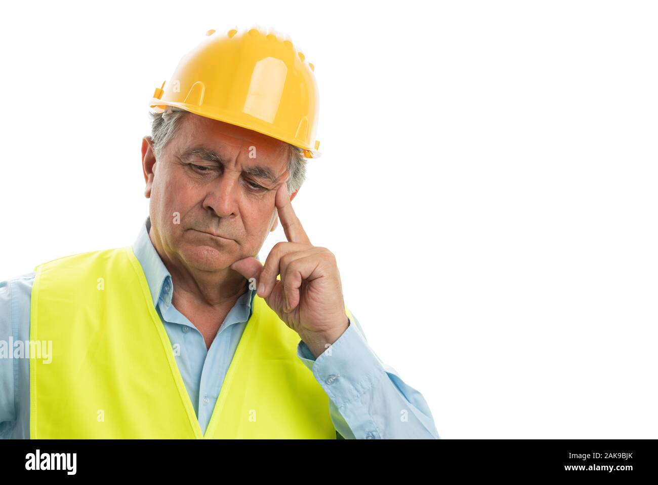 Finger at forehead hi-res stock photography and images - Alamy