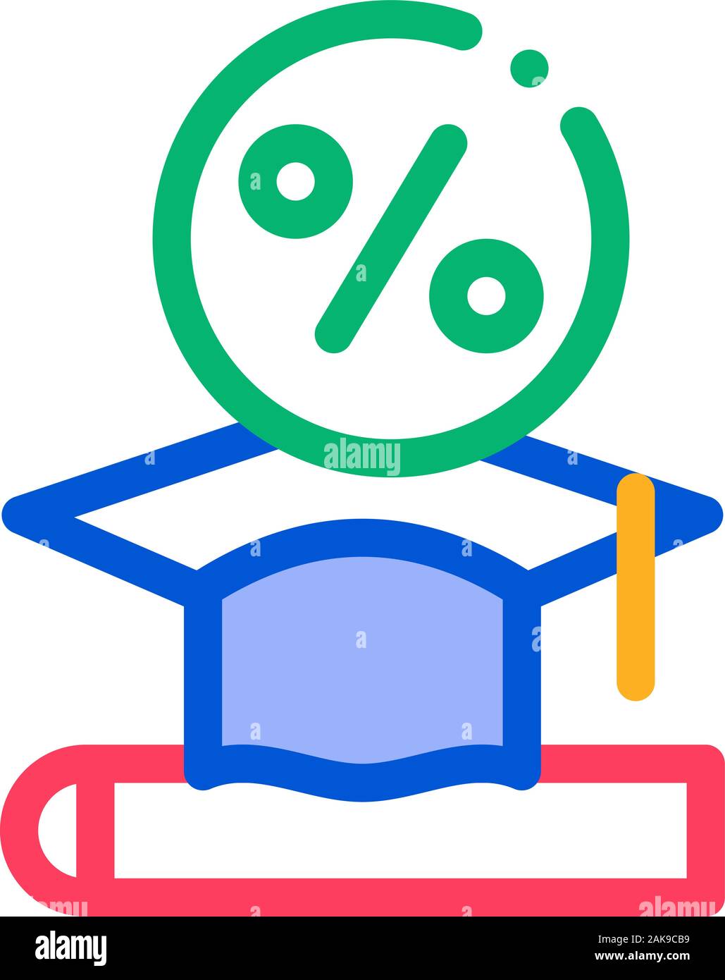 Lend Money To Pay For Tuition Icon Vector Outline Illustration Stock ...