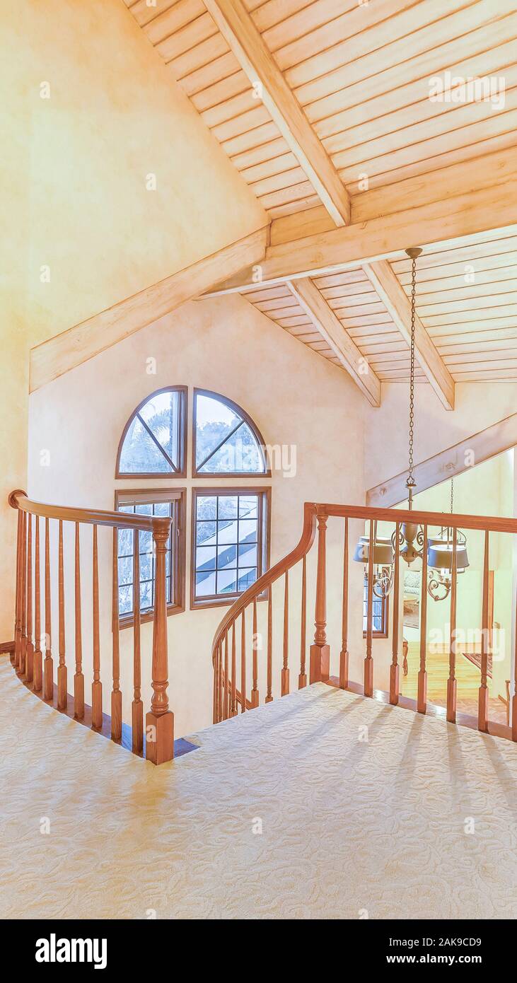 Vaulted ceiling with stairs hi-res stock photography and images - Alamy