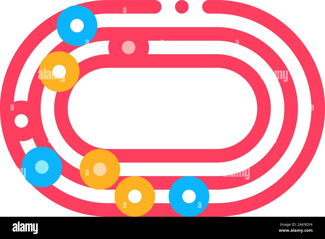 Running stadium top view Cut Out Stock Images & Pictures - Alamy