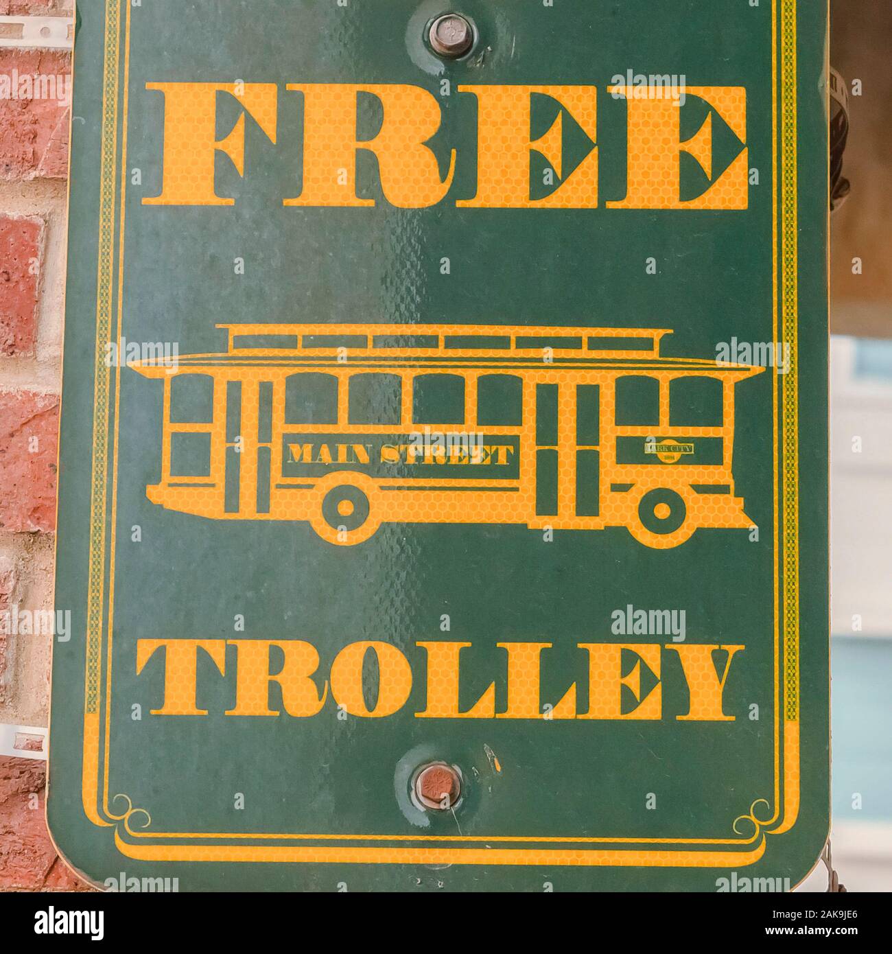Trolley Sign High Resolution Stock Photography and Images - Alamy