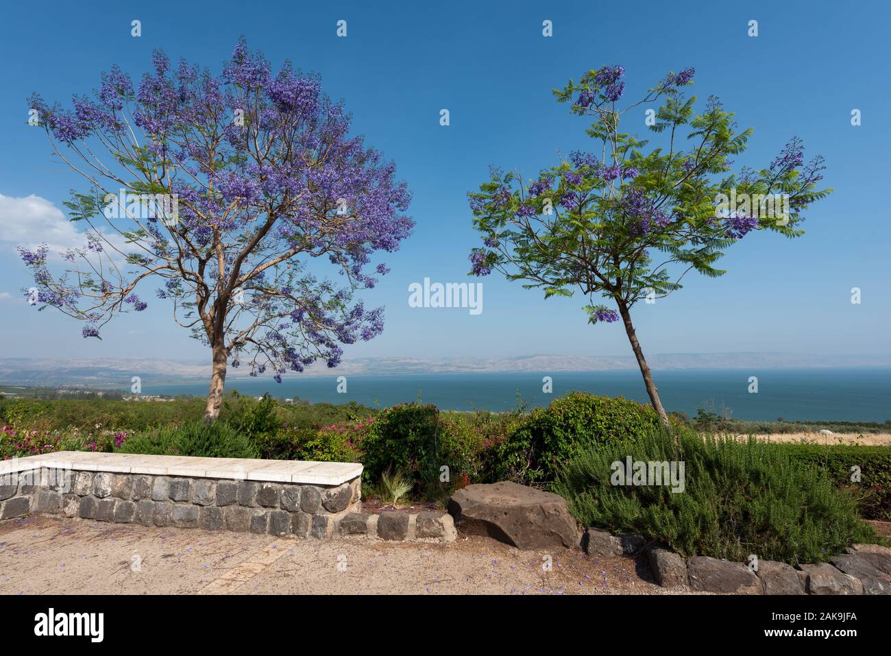 View of the beautiful Tiberiade lake in Israel Stock Photo - Alamy