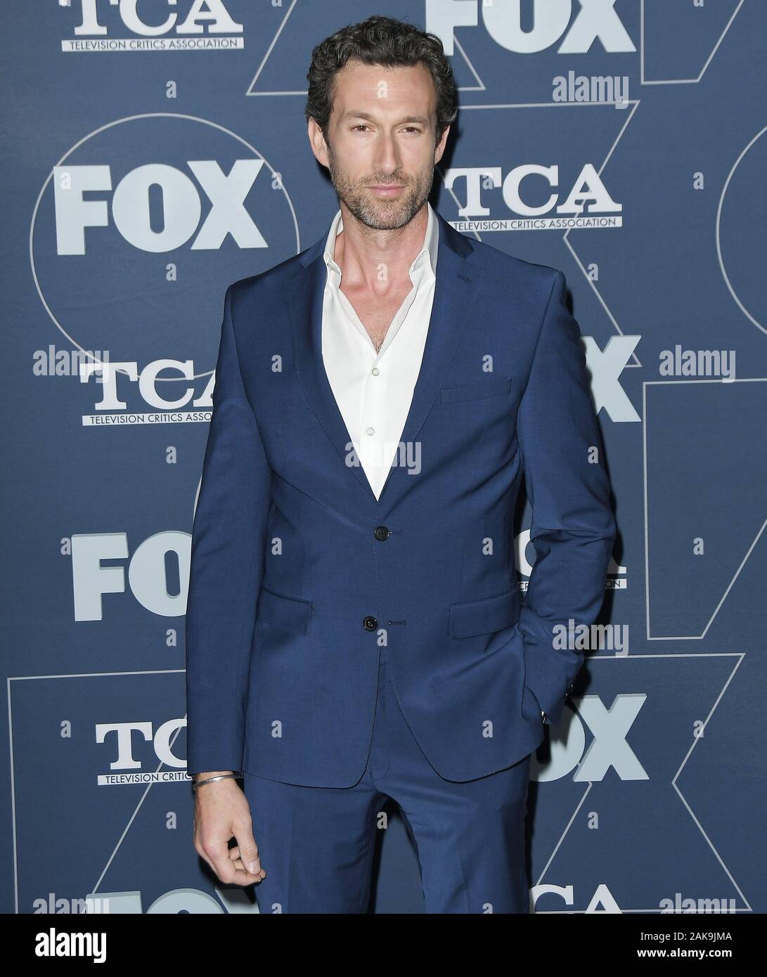 Los Angeles, USA. 07th Jan, 2020. Aaron Lazar arrives at the FOX Winter ...