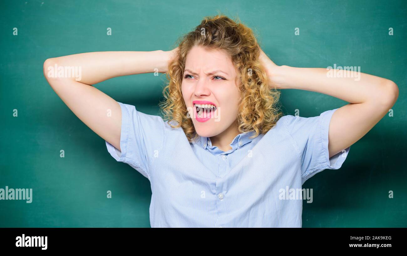 Shouting teacher retro hi-res stock photography and images - Alamy