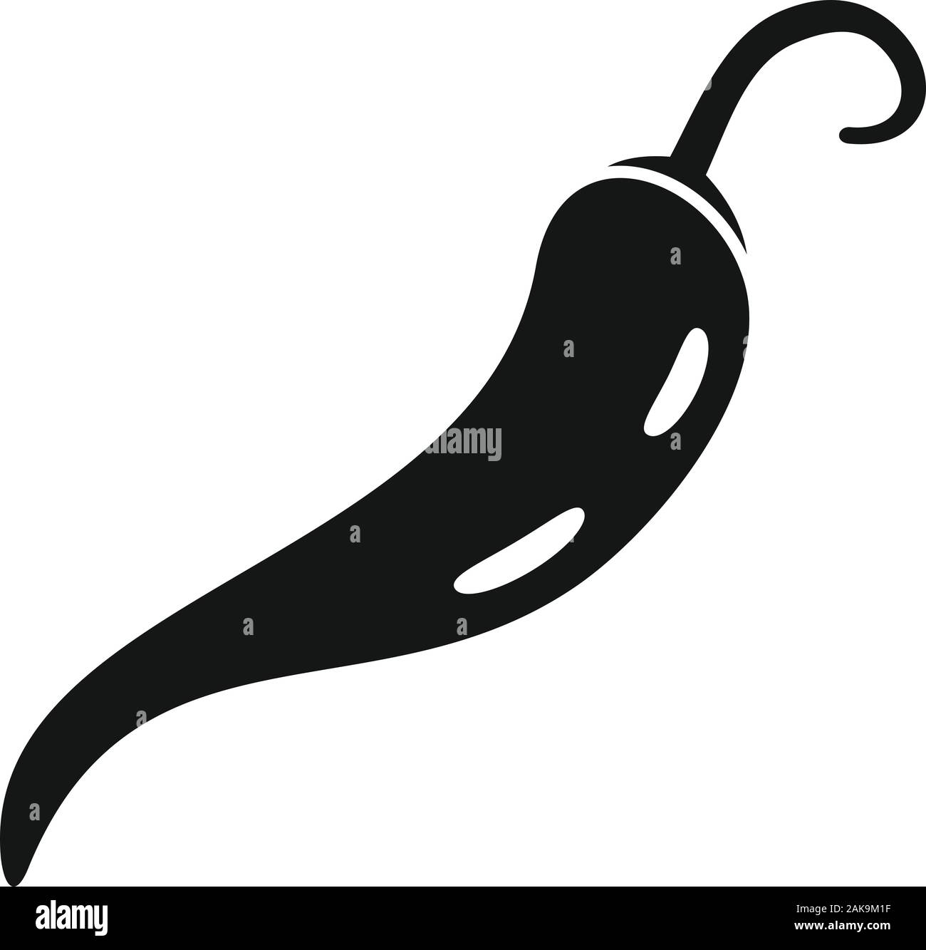 Restaurant chili pepper icon. Simple illustration of restaurant chili ...